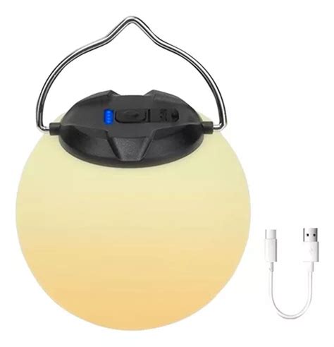 Lámpara Led Colgante Recargable 3 Funciones Portátil Camping Color