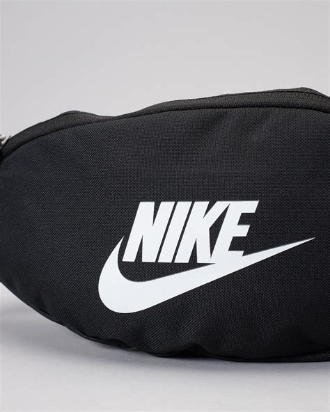 Shop Nike Heritage Waist Bag In Blackblackwhite Fast Shipping