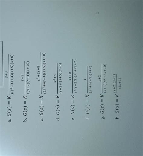 The Forward Path Transfer Functions Of A Chegg