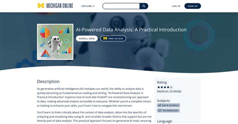 Ai Powered Data Analysis A Practical Introduction Michigan Online