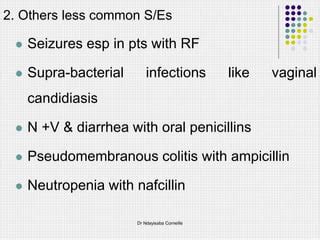 Inhibitor Of Bacterial Cell Wall Synthesis PENICILLINS Ppt