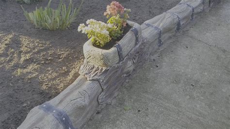 как сделать бордюр для дорожки на даче из арт бетона работа мастера Александра с г Киева Youtube