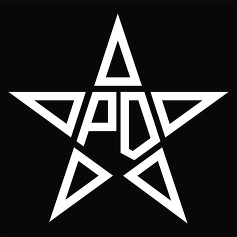 Pd Logo Monogram With Star Shape Design Template 16338796 Vector Art At