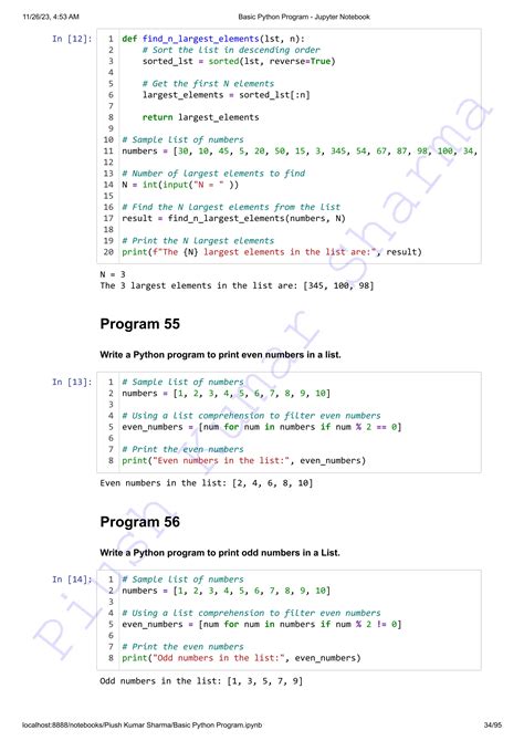 140 Basic Python Programs This Resource Can Assist You In Preparing For Your Interview Pdf