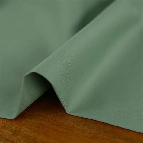 Tissu Coton Chino Stretch Sauge