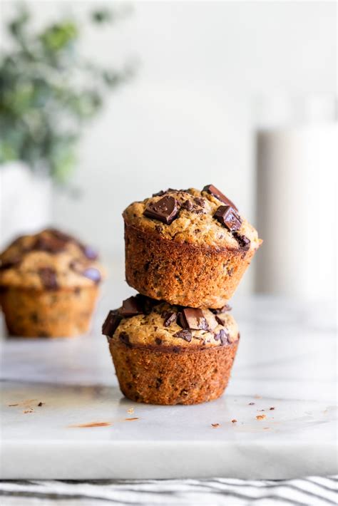 Healthy Banana Chocolate Chip Muffins A Sassy Spoon