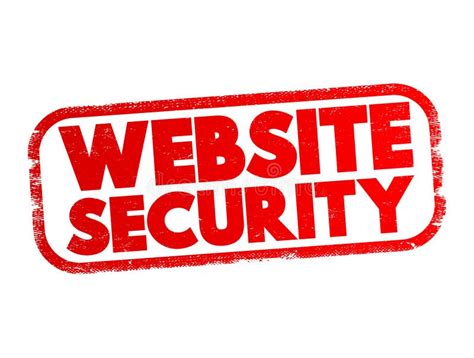 Fondo De Concepto De Marca De Texto De Seguridad Del Sitio Web Stock De