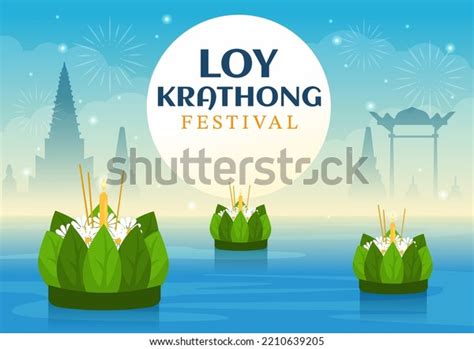 태국 로이 크라통 축제 스톡 벡터로열티 프리 2210639205 Shutterstock