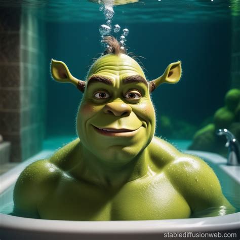 Shrek In Bath