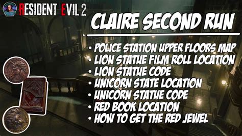 Re2 Find The Unicorn And Lion Medallions Claire 2nd Run Youtube