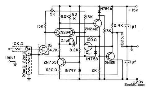 UNITY GAIN TEMPERATURE STABLE D C AMPLIFIER Amplifier Circuit Circuit Diagram SeekIC