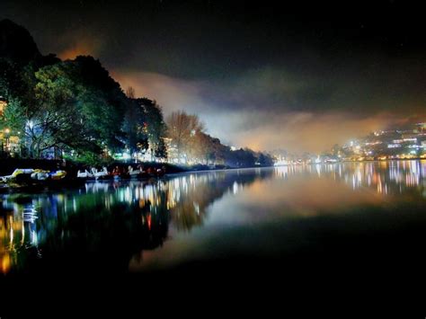 Starry Nights Swaying Trees Iridescent Waters Behold Nature In Its