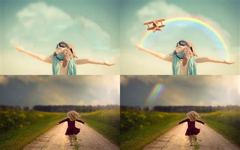 Rainbow Overlays Photoshop Overlays Sun Flare Realistic Etsy