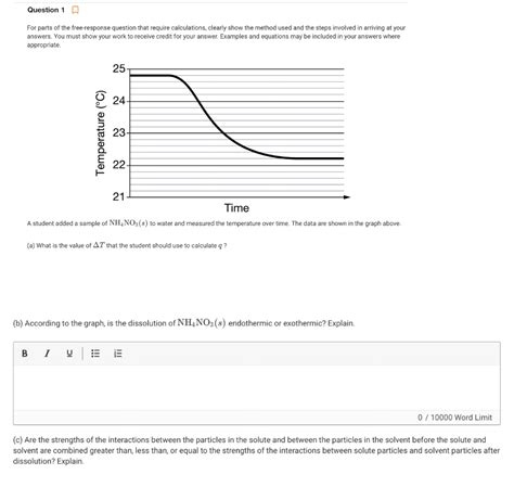 solved question 1 0 for parts of the free response question
