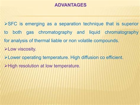 Supercritical Fluid Chromatography Pptx