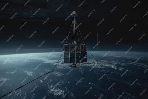 Premium Ai Image Satprobe With Solar Panels And Antennas Deployed