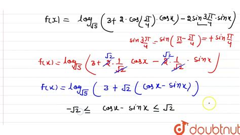 F X Log Sqrt Cos Pi X Cos Pi X Cos Pi X