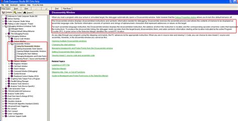CCS TMS320C6713B Disassembly Window In Ccs Code Composer Studio