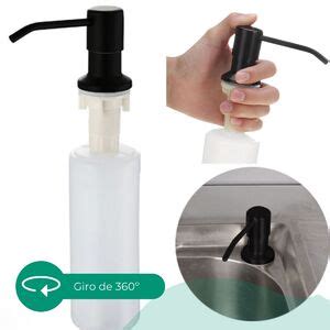 Dosador Dispenser Detergente Sabonete Líquido De Embutir Bancada Pia na