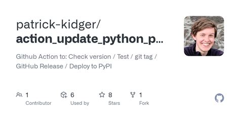 Github Patrick Kidger Action Update Python Project Github Action To Check Version Test