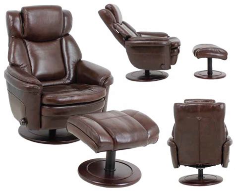 Barcalounger Eclipse II Recliner Chair And Ottoman Leather Recliner
