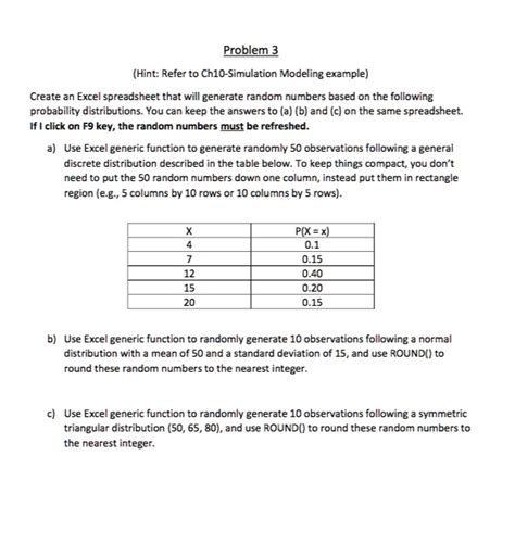 Solved Problem 3 Hint Refer To Ch10 Simulation Modeling Example