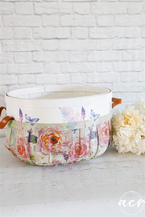 Basket Update For Spring Napkin Decoupage Artsy Chicks Rule