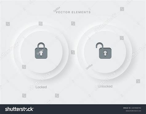 3D Neumorphism On Off Icon Push Button Symbol Royalty Free Stock