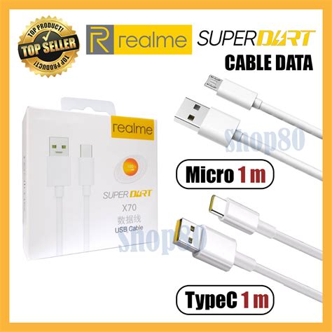 Jual Kabel Data Cas Realme Superdart USB To Micro Type C Cable Data