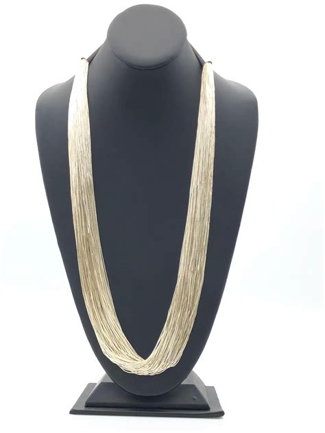 Lot CAROLYN POLLACK RELIOS STERLING SILVER 100 STRAND NECKLACE