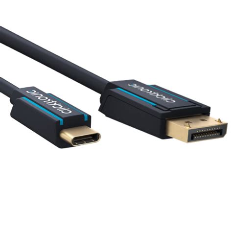 Clicktronic Usb C Naar Displayport Kabel 4k 60hz 1 Meter Zwart
