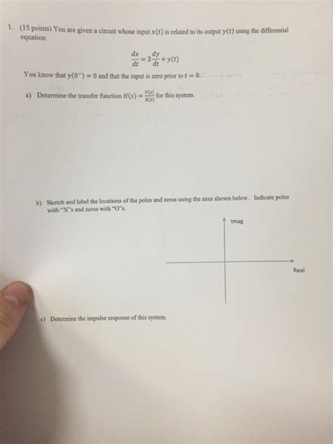 solved you are given a circuit whose input x t is related