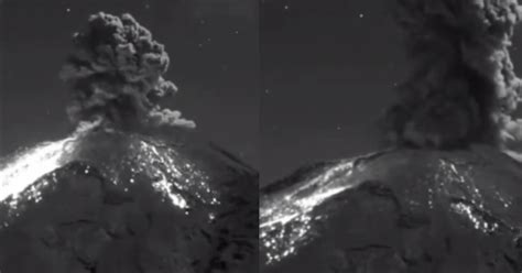 El Popocatépetl Registra Impresionante Explosión Durante La Madrugada