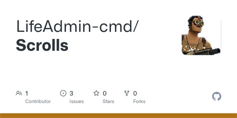 Github Lifeadmin Cmdscrolls