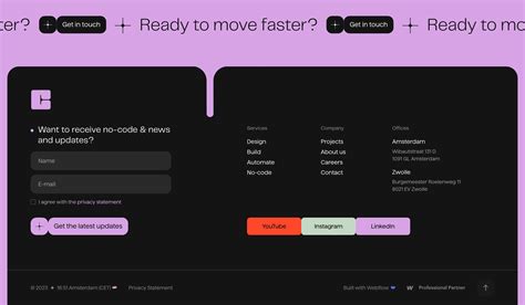 Cut The Code Home Page Section Footer Footer Section Design