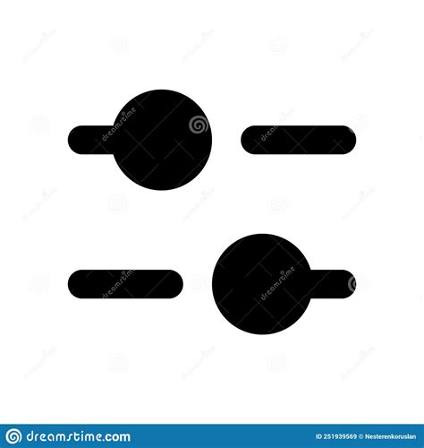 Horizontal Adjust Black Glyph Ui Icon Stock Vector Illustration Of Volume Slider 251939569