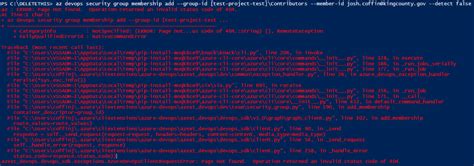 Bug Adding User To A Group Breaks · Issue 664 · Azureazure Devops
