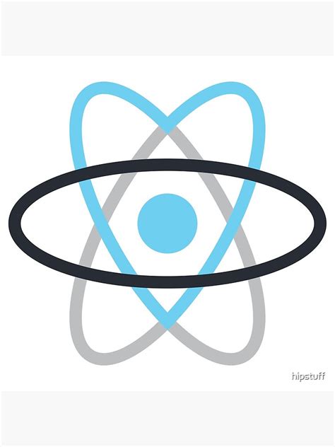 React Js Logo Art Print By Hipstuff Redbubble