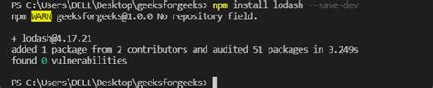 How To Manage The Packages In Node Js Project Geeksforgeeks