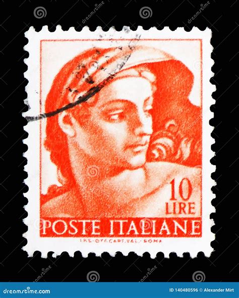 Head Of Naked Works Of Michelangelo Serie Circa Editorial Photo Image Of Postmark