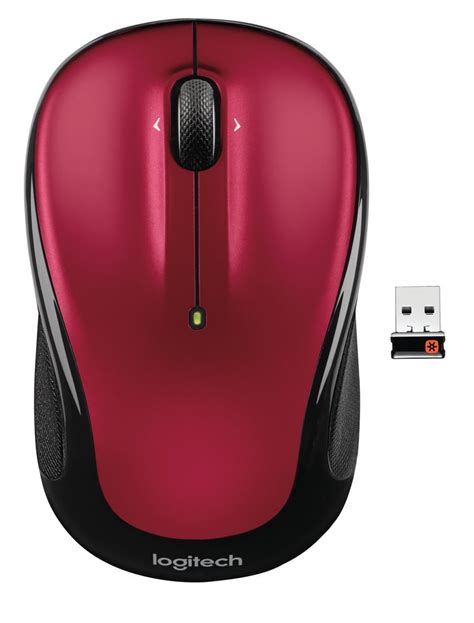 Logitech Compact Wireless Mouse Red Walmart Com