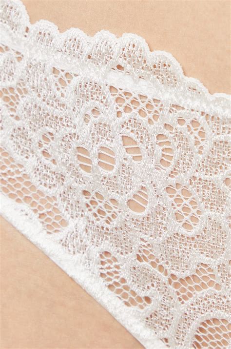High Leg Lace Thong Florale Ecru Etam