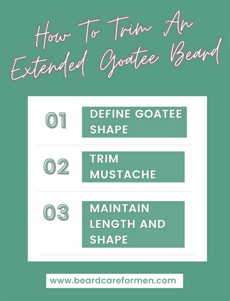 5 Simple Steps To Grow And Style An Extended Goatee Beard Beard Care