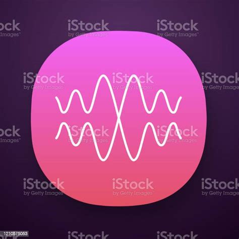 Sound Audio Wave App Icon Vibration Noise Amplitude Music Rhythm Frequency Radio Signal Voice