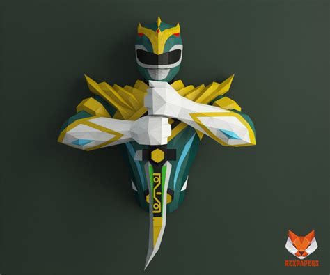 Rex49 Papercraft Pdf Template Diy 3d Model Fanart Paper Sculpture Low Poly Pepakura Craft