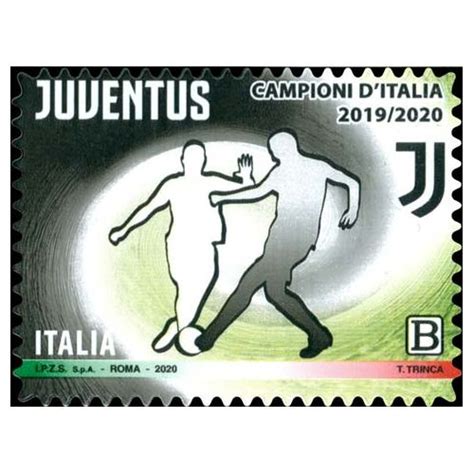 Francobolli 2020 Juventus Campione Ditalia
