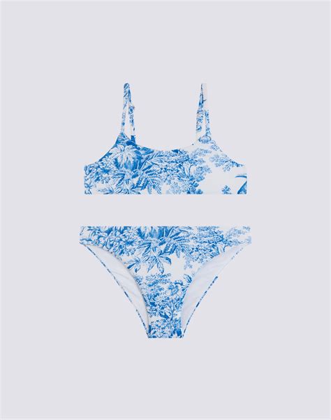 Sundek Bikini With Bandeau Top And Fixed Slip Toile De Jouy G805knl62jy