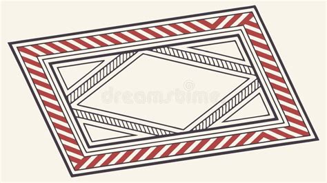 Rectangular Frame With Decorative Border Ornamental Design Vector Design Generative Ai Stock