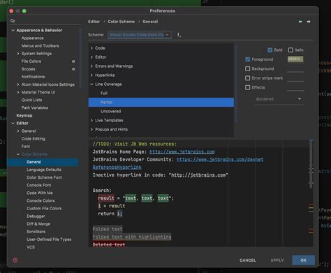 code coverage lines are not shown when the theme is active · issue 44 · samdark intellij visual