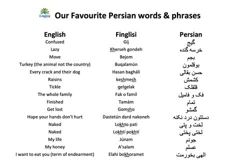 Persian Words And Phrases Persian Game And Persian Spices Digital Download